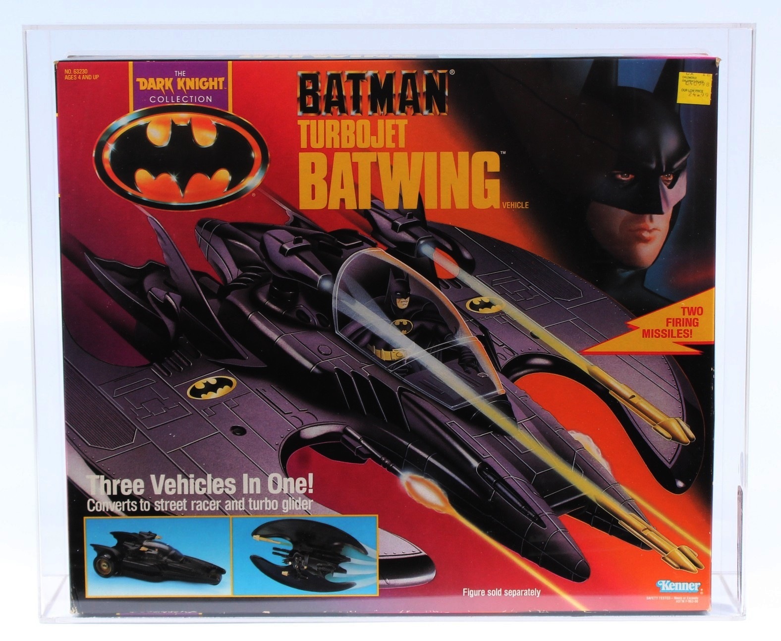 1991 Kenner Batman Dark Knight Collection Boxed Vehicle - Turbojet Batwing