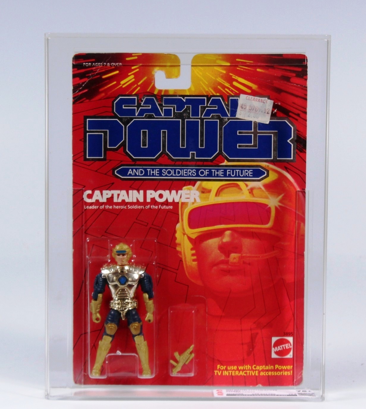 1987 Mattel Captain Power Carded Action Figure - Captain Power