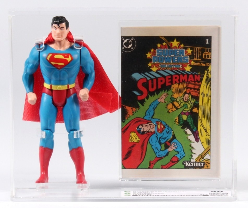 1984 Kenner Super Powers Loose Action Figure & Mini Comic -Superman