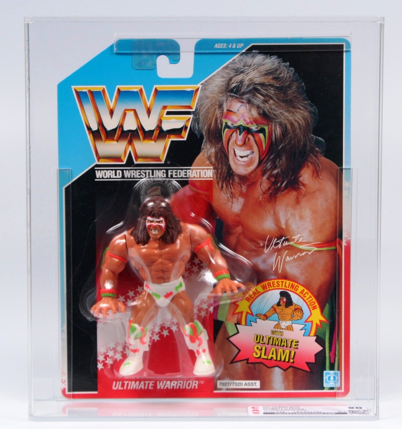 1991 Hasbro WWF Carded Action Figure - Ultimate Warrior