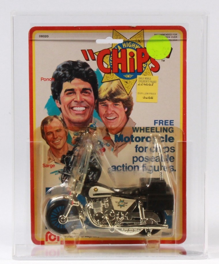 1980 Mego Chips Carded Action Accessory - Motorcycle