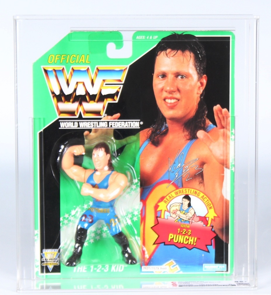 1994 Hasbro WWF Carded Action Figure - 1-2-3 Kid