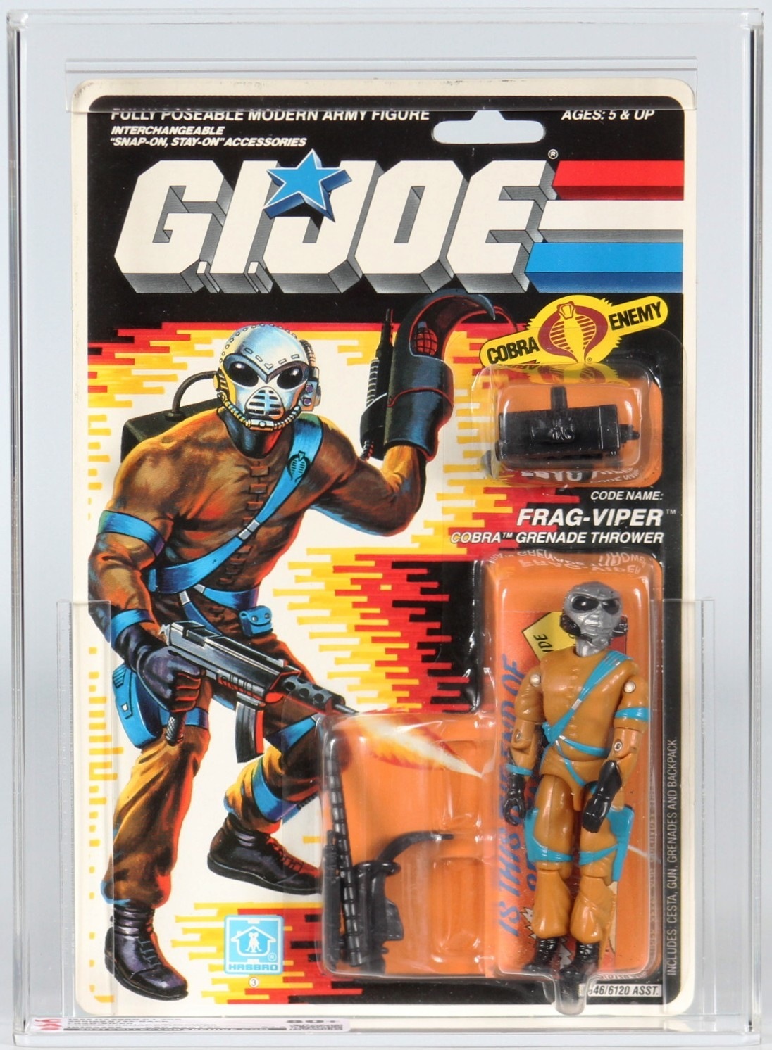 1989 Hasbro G.I. Joe Carded Action Figure - Frag-Viper