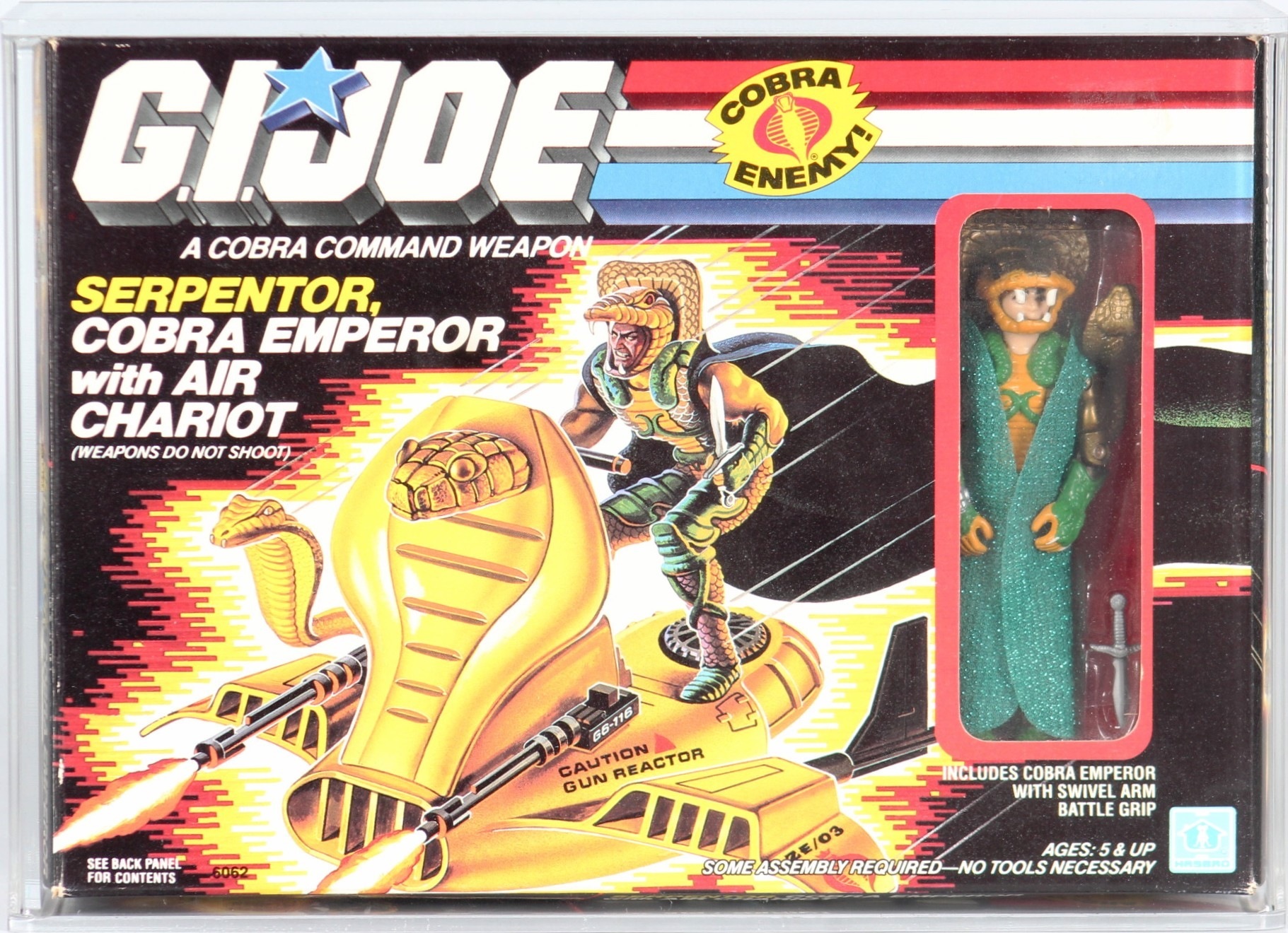 1986 Hasbro G.I. Joe Boxed Action Figure - Serpentor Cobra Emperor with ...
