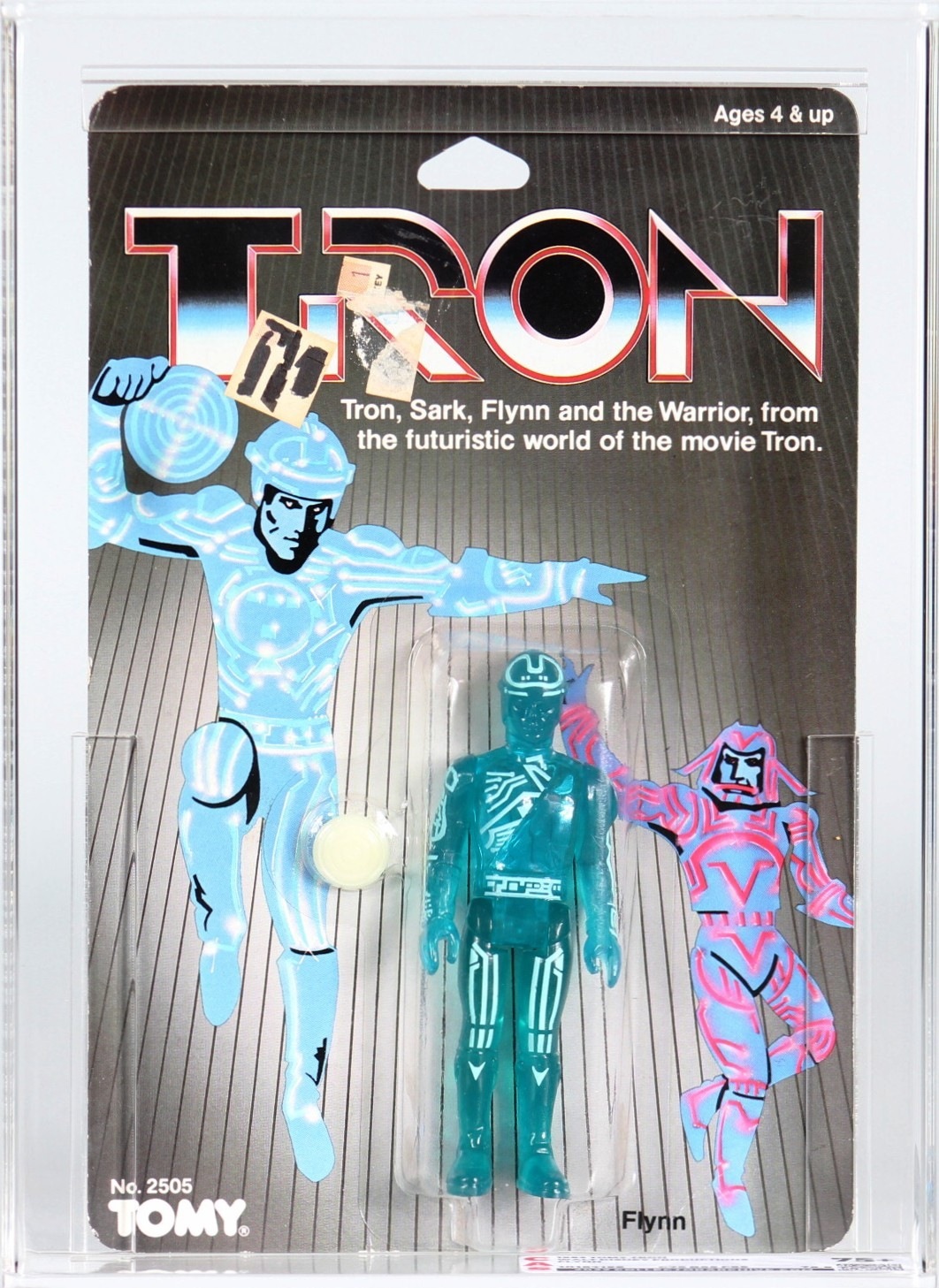 1982 Tomy Tron Carded Action Figure - Flynn