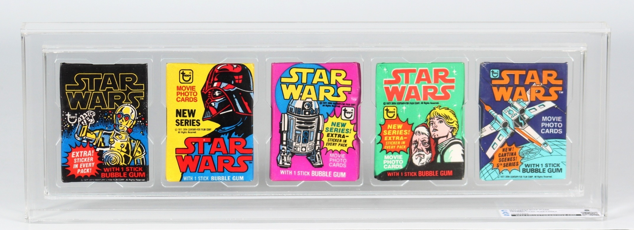 CUSTOM 1977 Series 1-5 Star Wars Wax Pack Card Display