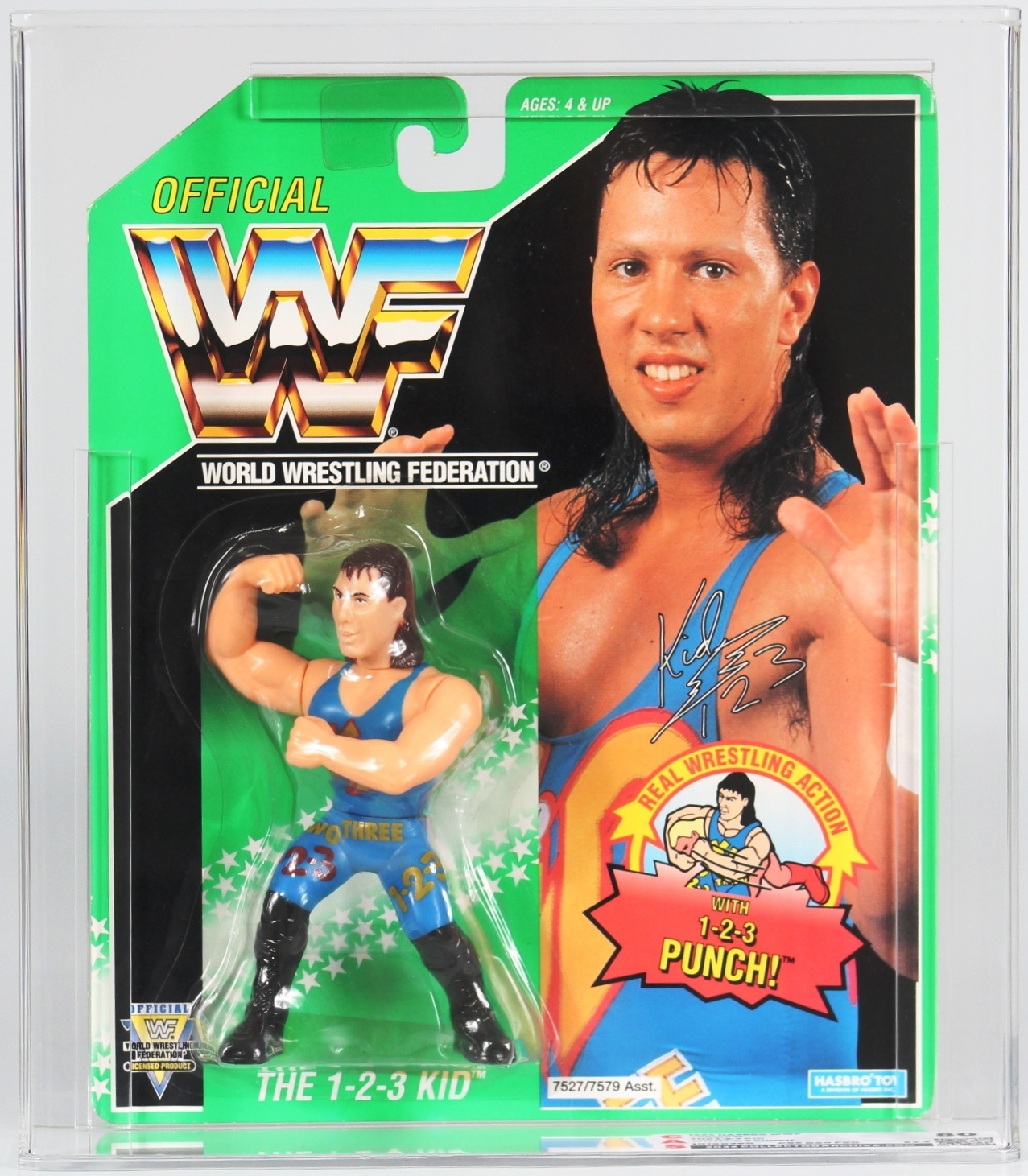 1994 Hasbro WWF Carded Action Figure - 1-2-3 Kid