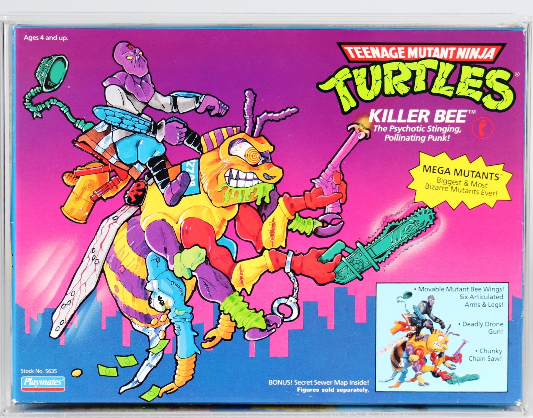 1990 Playmates Teenage Mutant Ninja Turtles Boxed Vehicle - Killer Bee