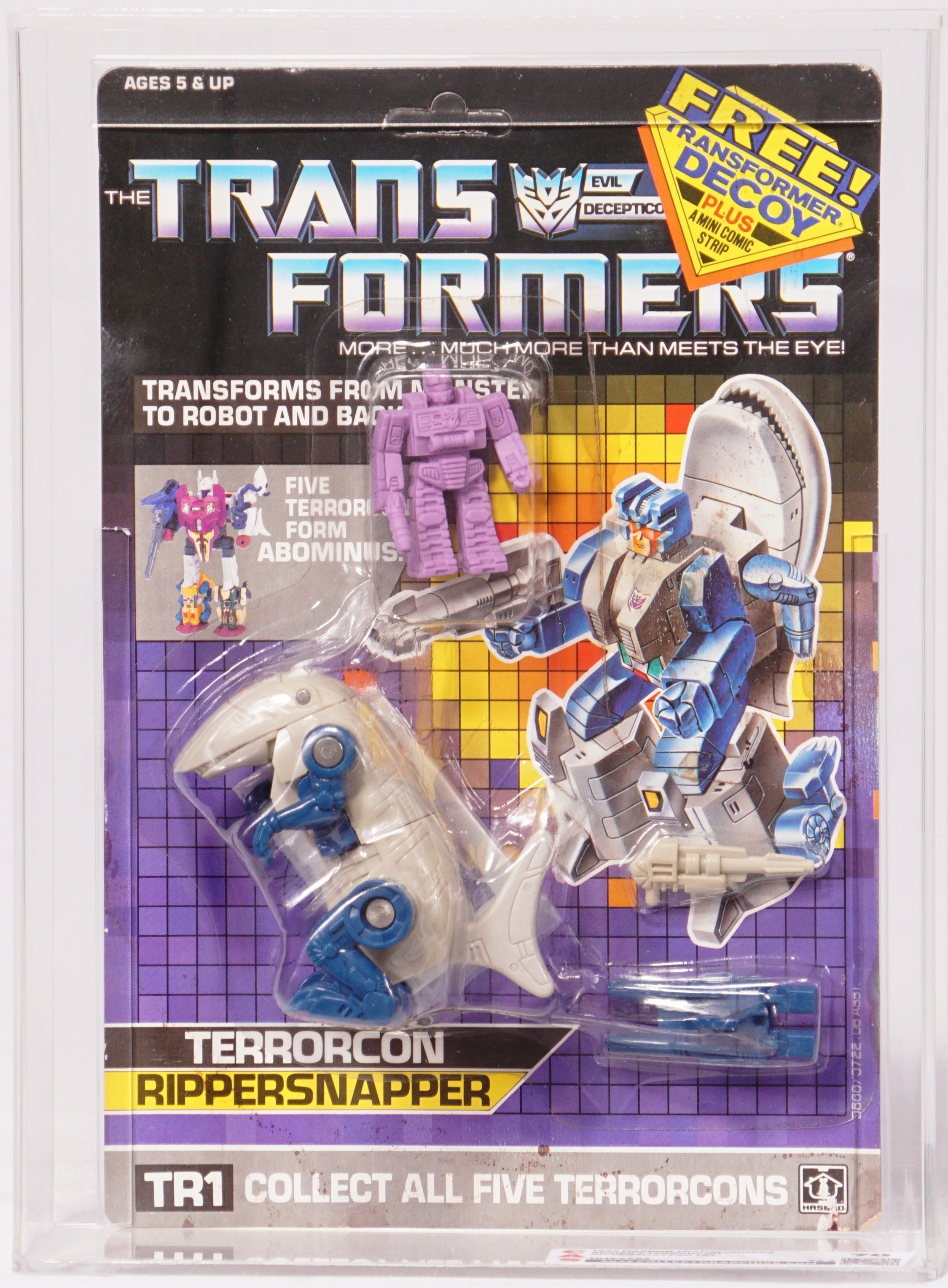1987 Hasbro Transformers Carded Action Figure - Rippersnapper