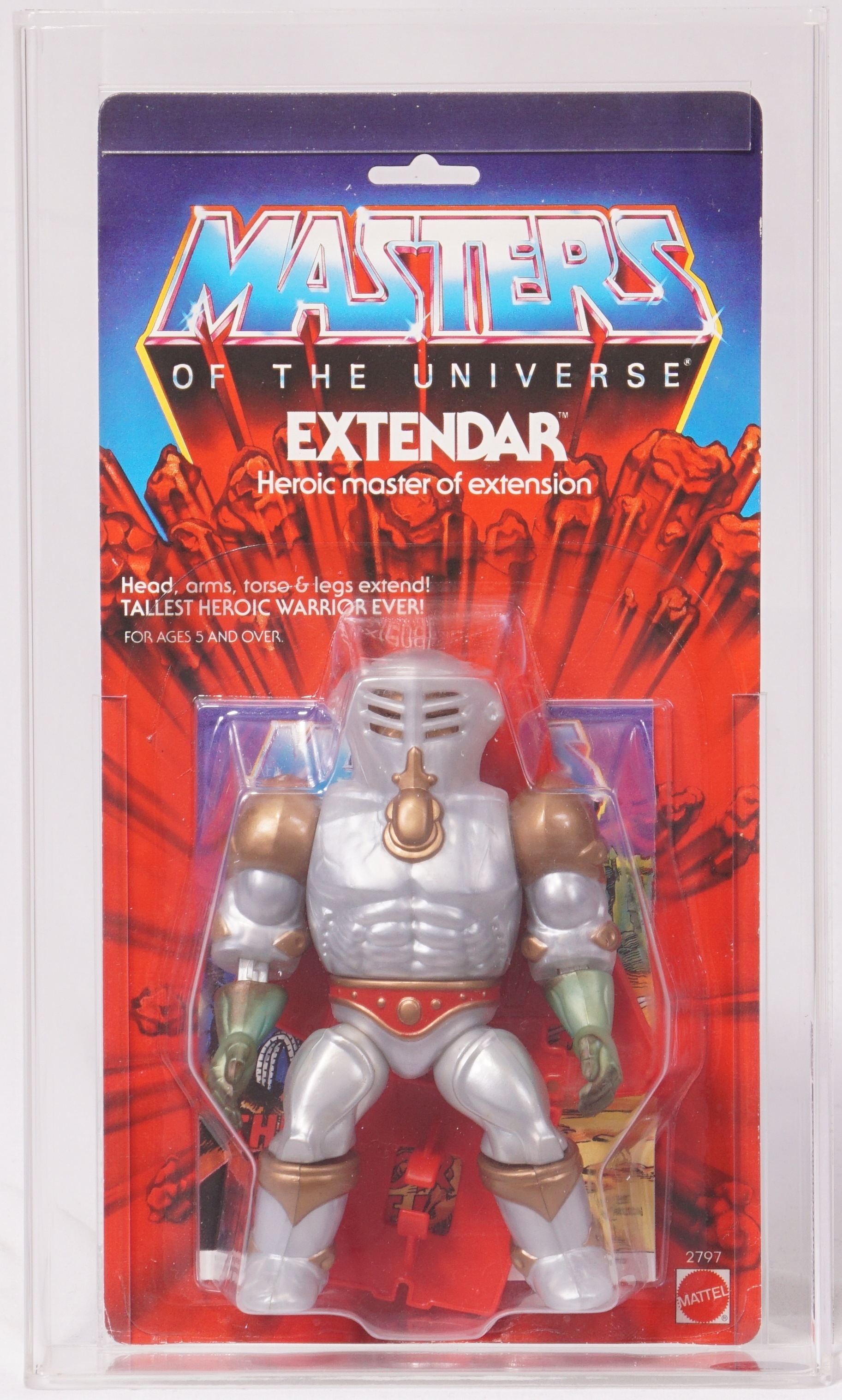 1986 Mattel He-Man MOTU Carded Action Figure - Extendar