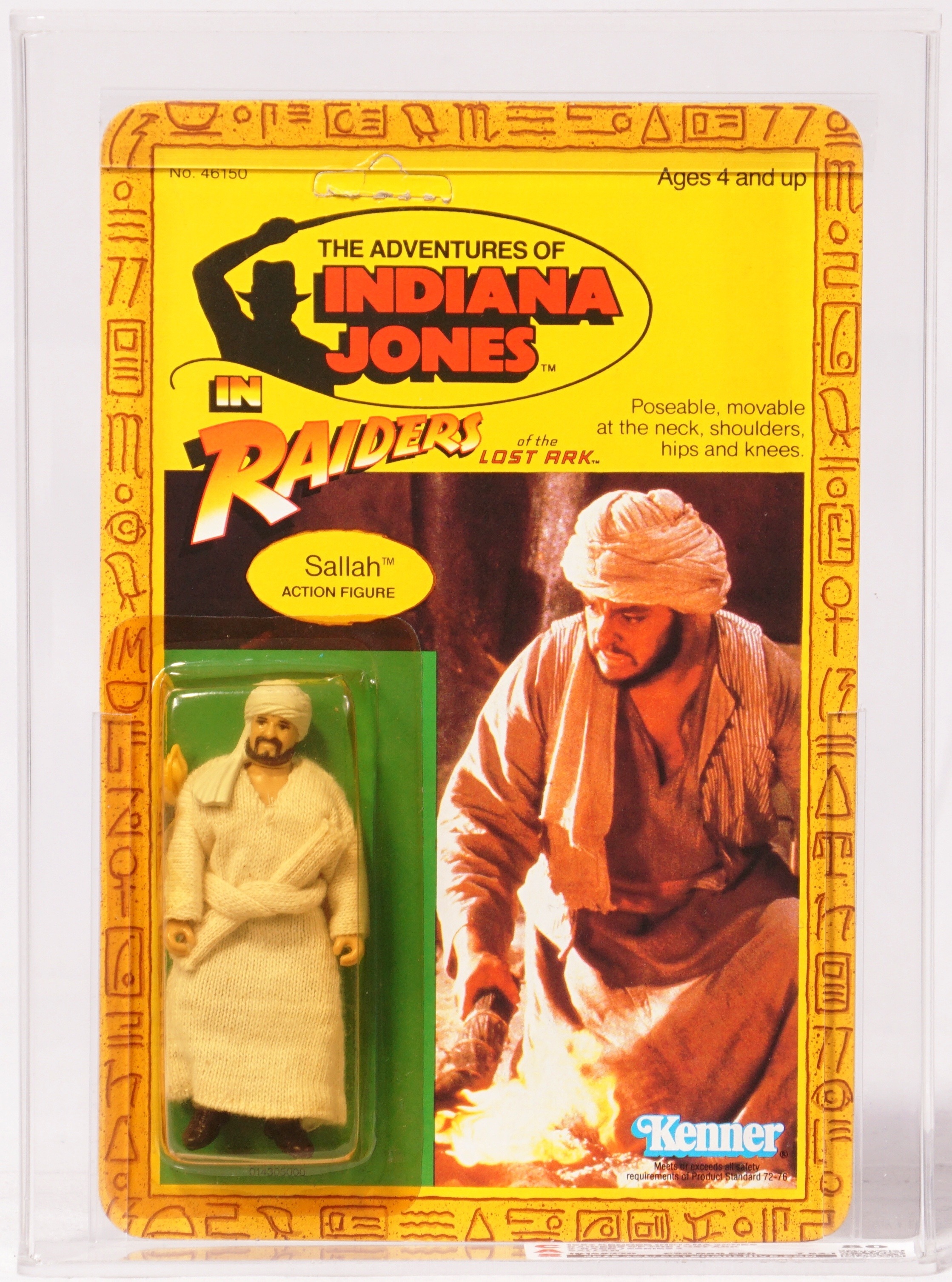 1982 Kenner Indiana Jones Carded Action Figure - Sallah