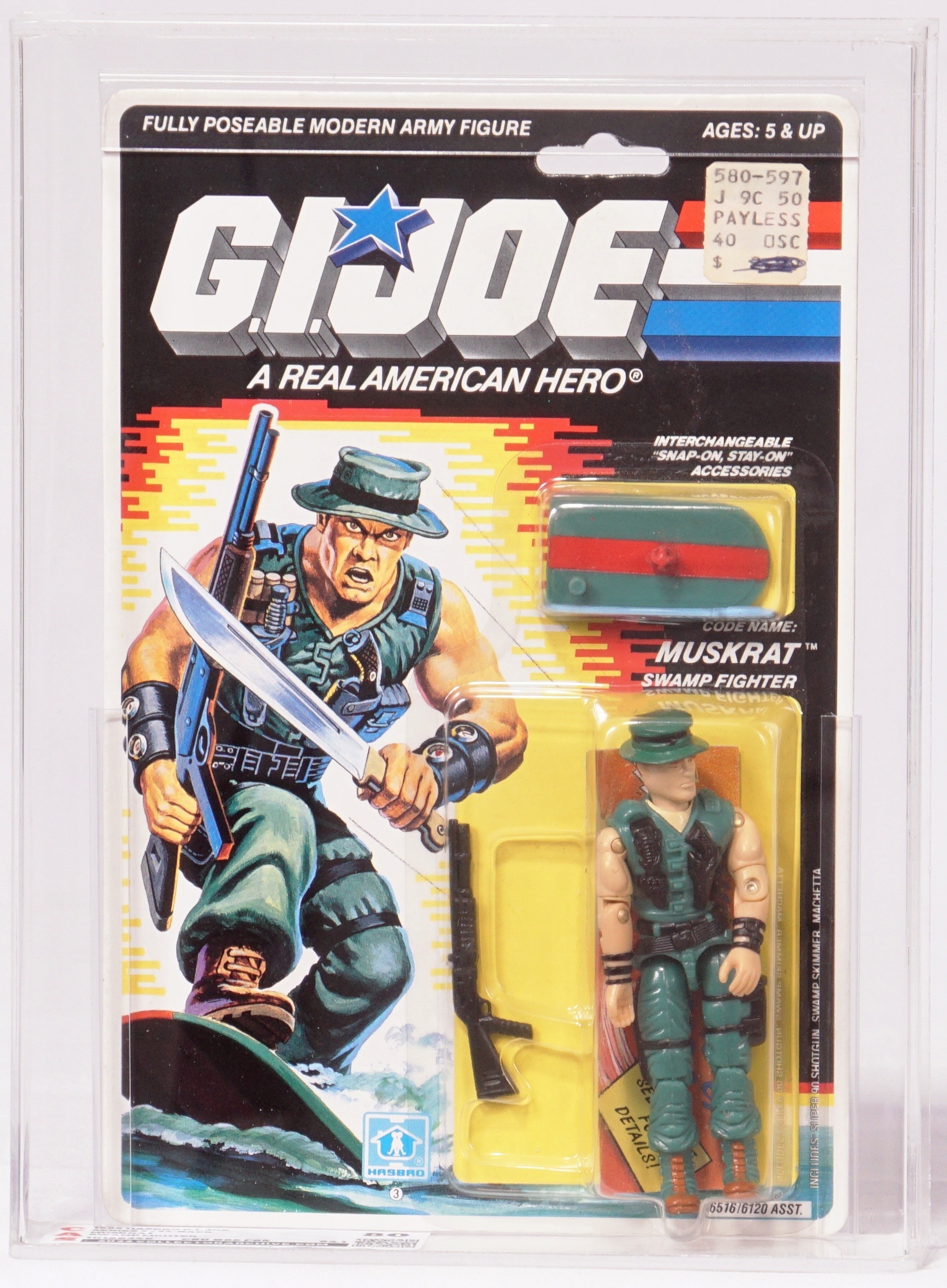 1988 Hasbro G.I. Joe Carded Action Figure - Muskrat