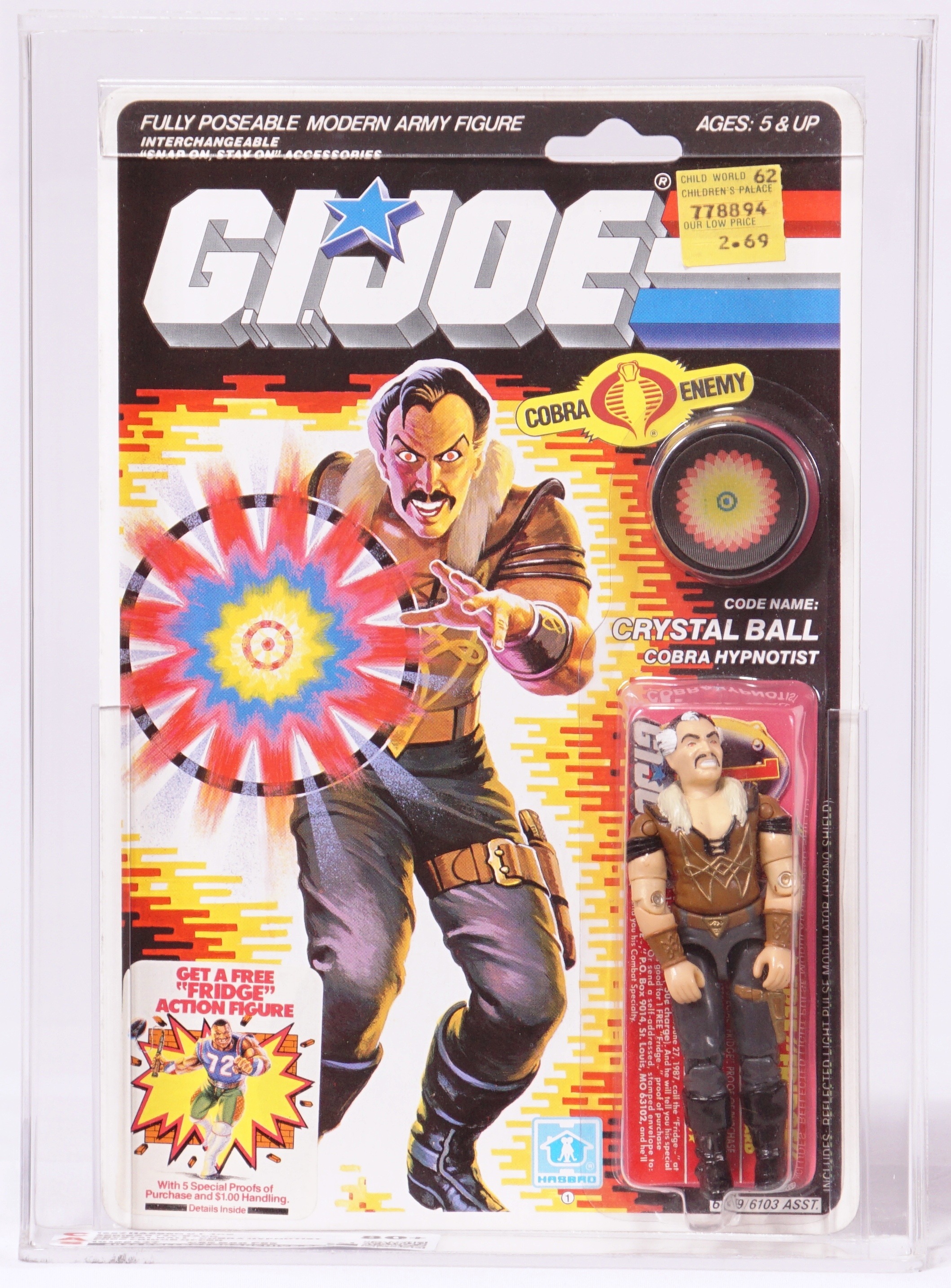 1987 Hasbro G.I. Joe Carded Action Figure - Crystal Ball