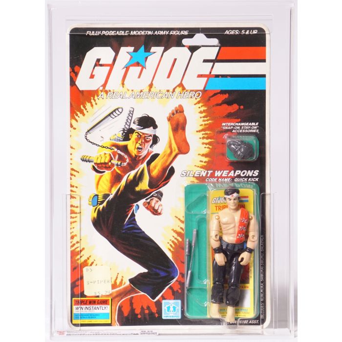1985 Hasbro G.I. Joe Carded Action Figure Quick Kick