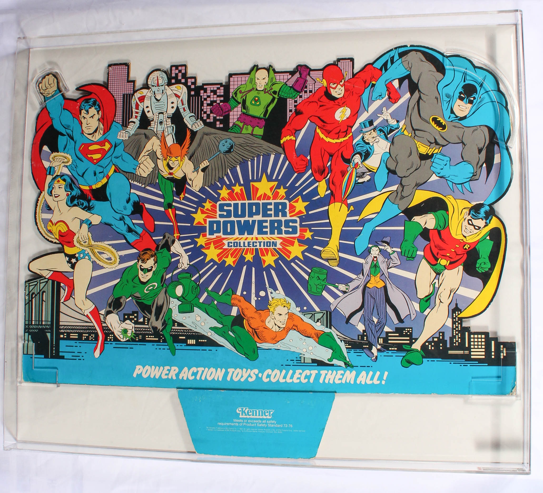 1984 Super Powers Collection Series 1 Store Display Header