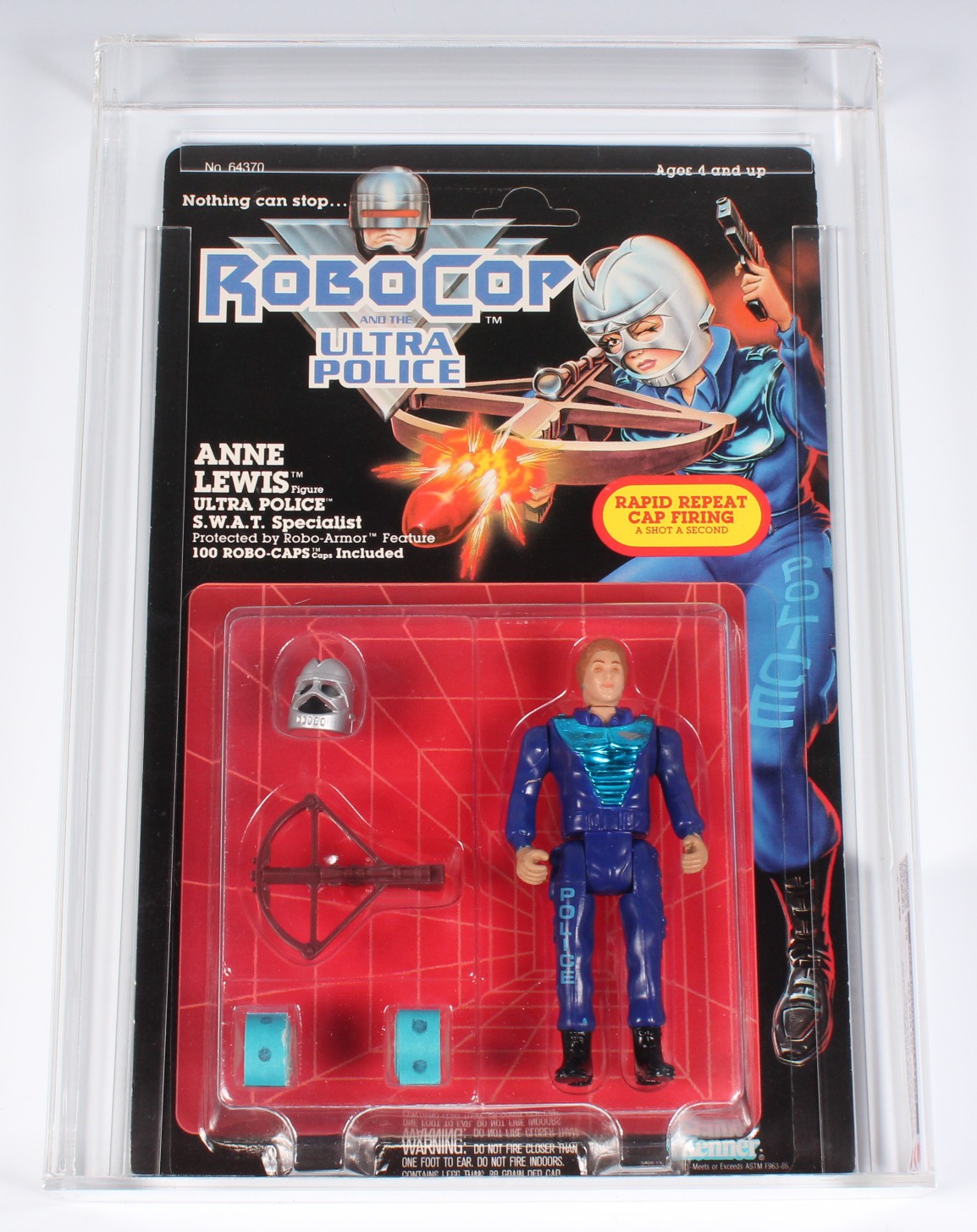 1988 Kenner Robocop Ultra Police Carded Action Figure - Anne Lewis