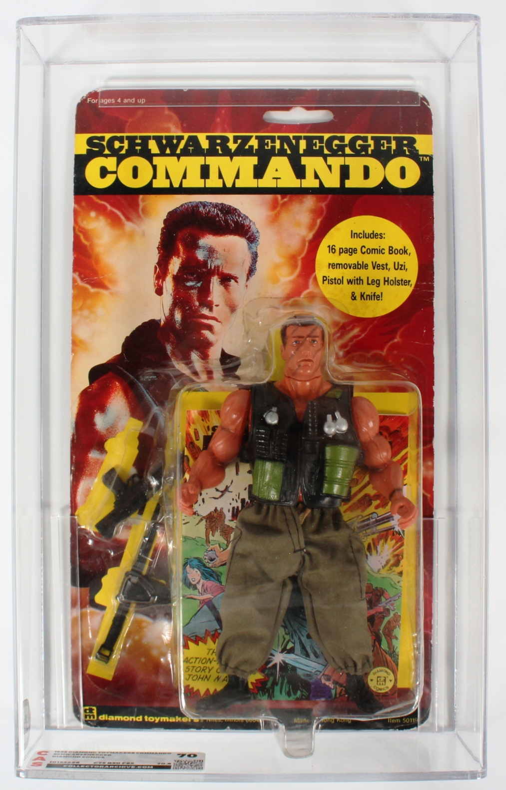 1985 Diamond Toymakers 6 Inch Carded Action Figure - Commando Arnold ...