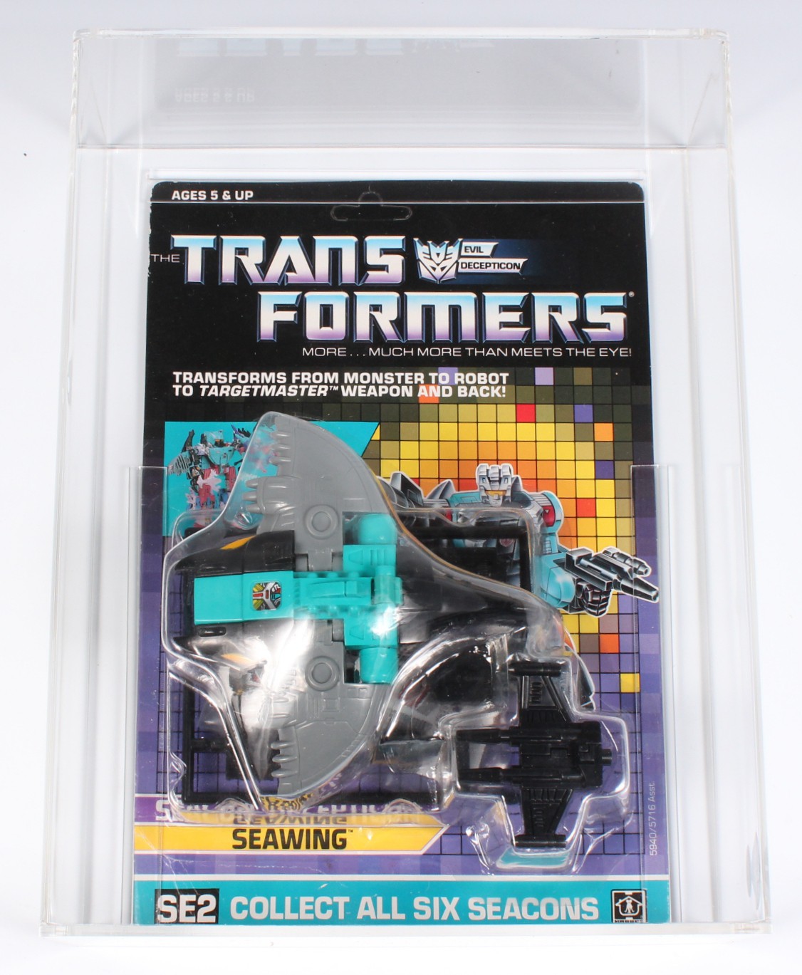 1988 Hasbro Transformers Carded Action Figure Seacon Decepticon - Seawing