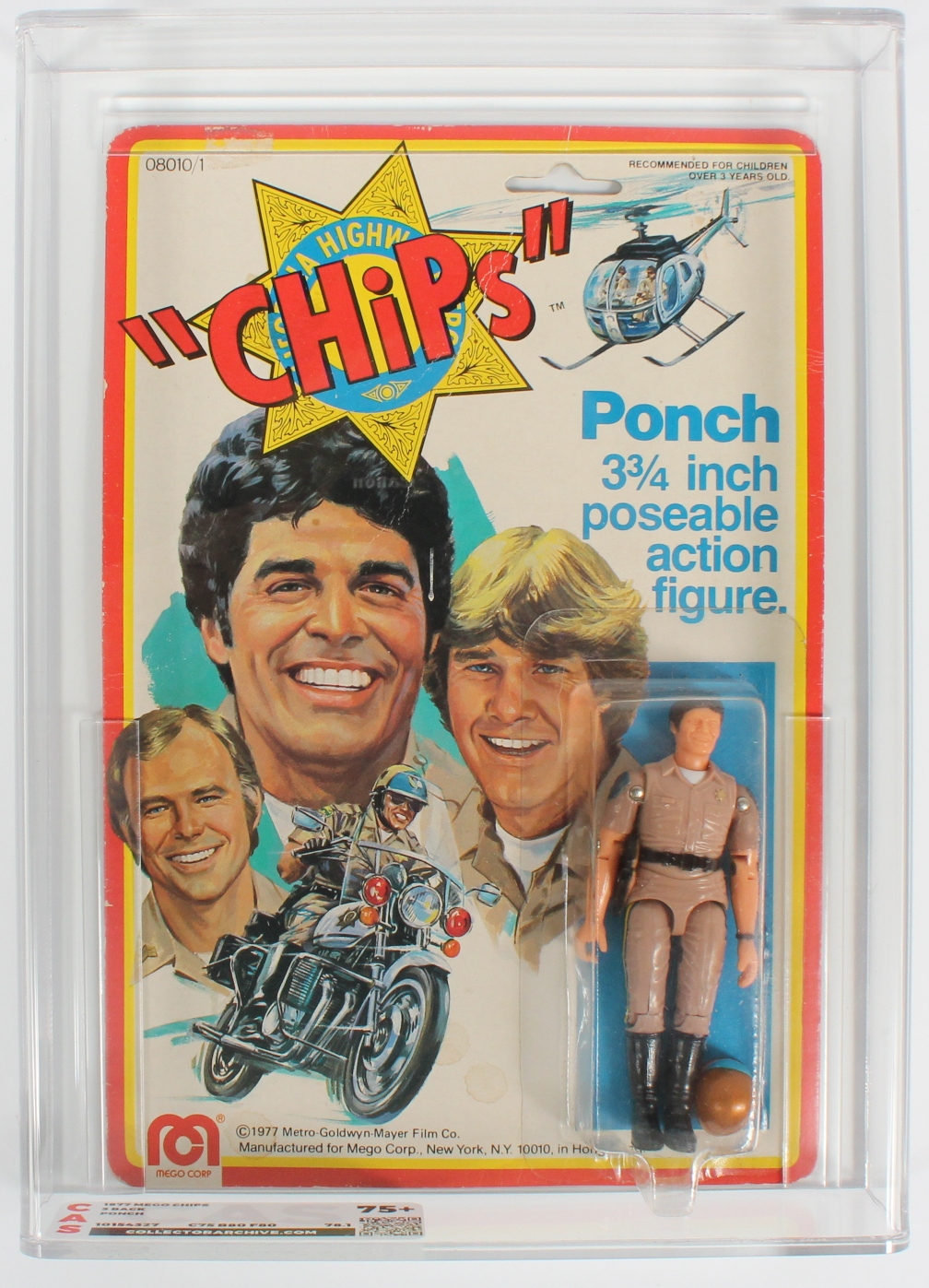 1977 Mego Chips Carded 3-3/4 Inch Action Figure - Ponch