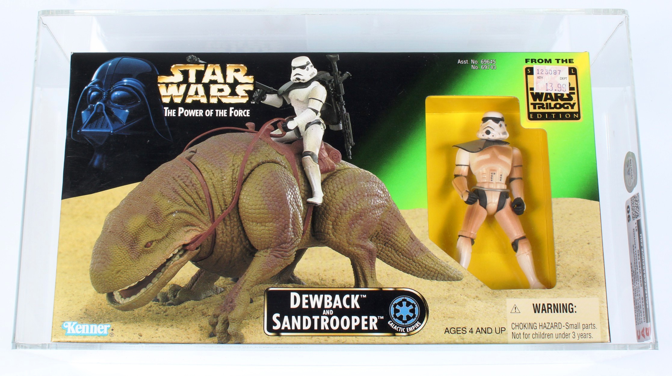 1997 Hasbro Star Wars POTF Boxed Playset - Dewback and Stormtrooper