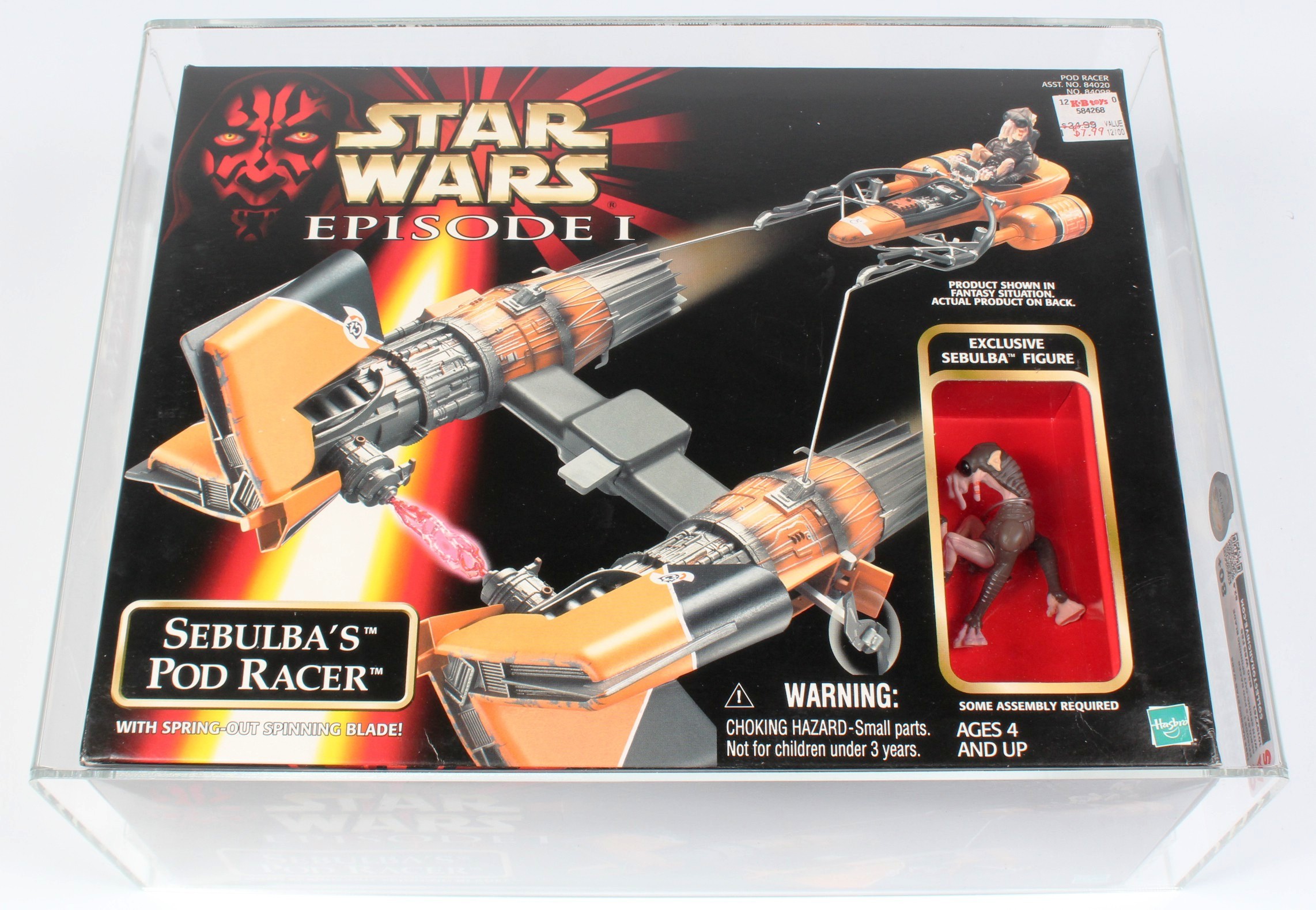 1998 Hasbro Star Wars EP1 Boxed Vehicle - Sebulba's Pod Racer