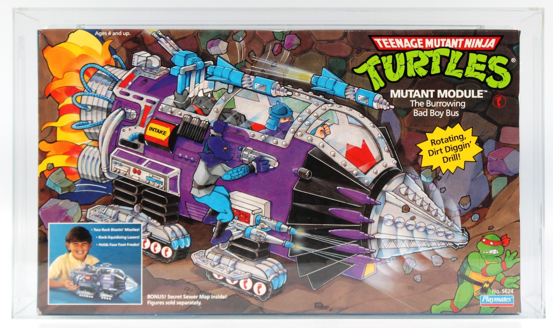 1990 Playmates Teenage Mutant Ninja Turtles Boxed Playset - Mutant Module