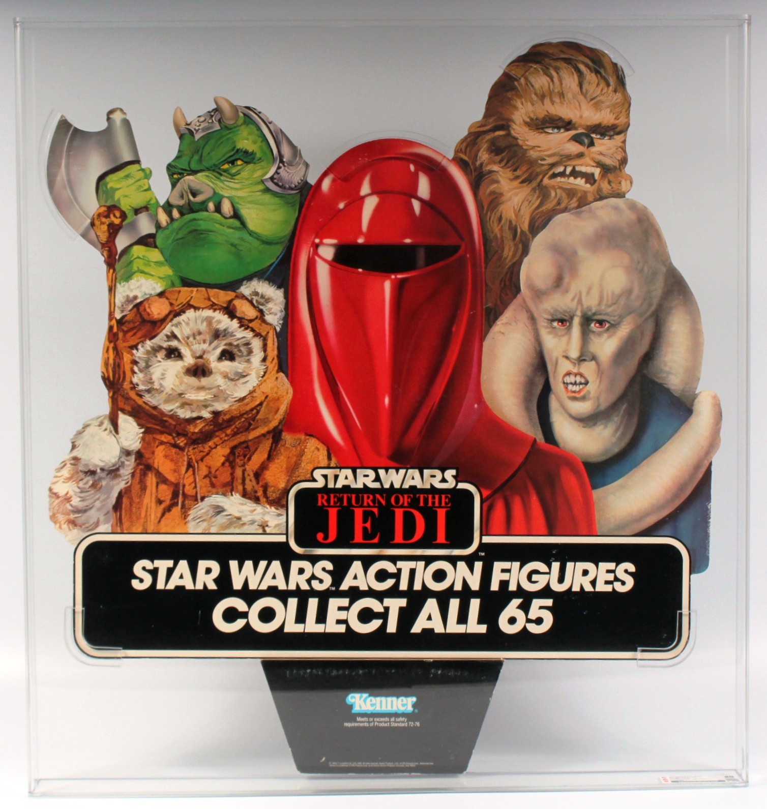 1983 Star Wars CA 65 Action Figure Header Display