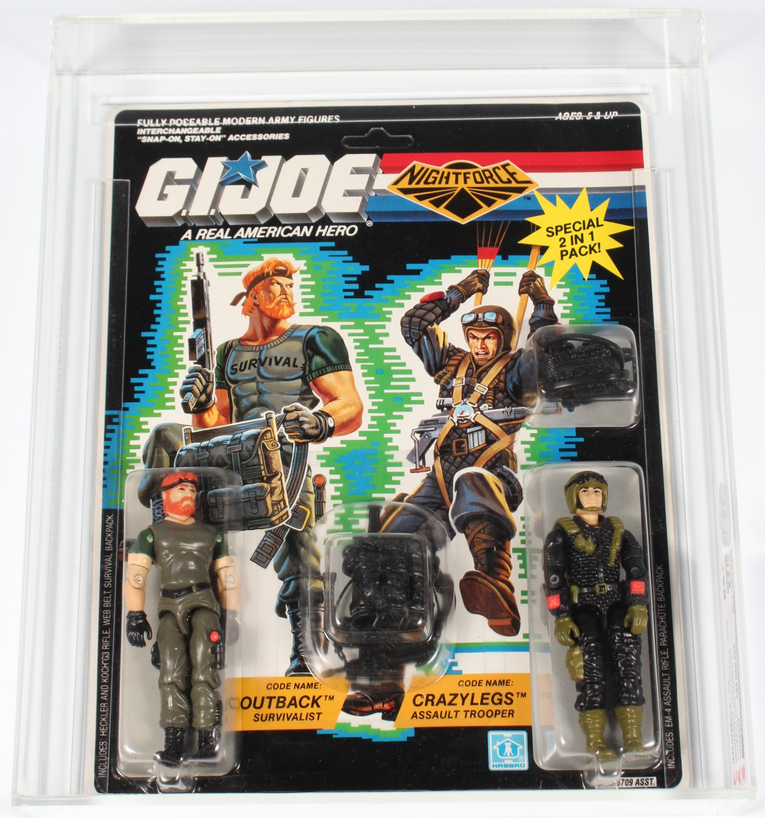 1988 Hasbro G.I. Joe Carded Action Figure - Nightforce Outback ...