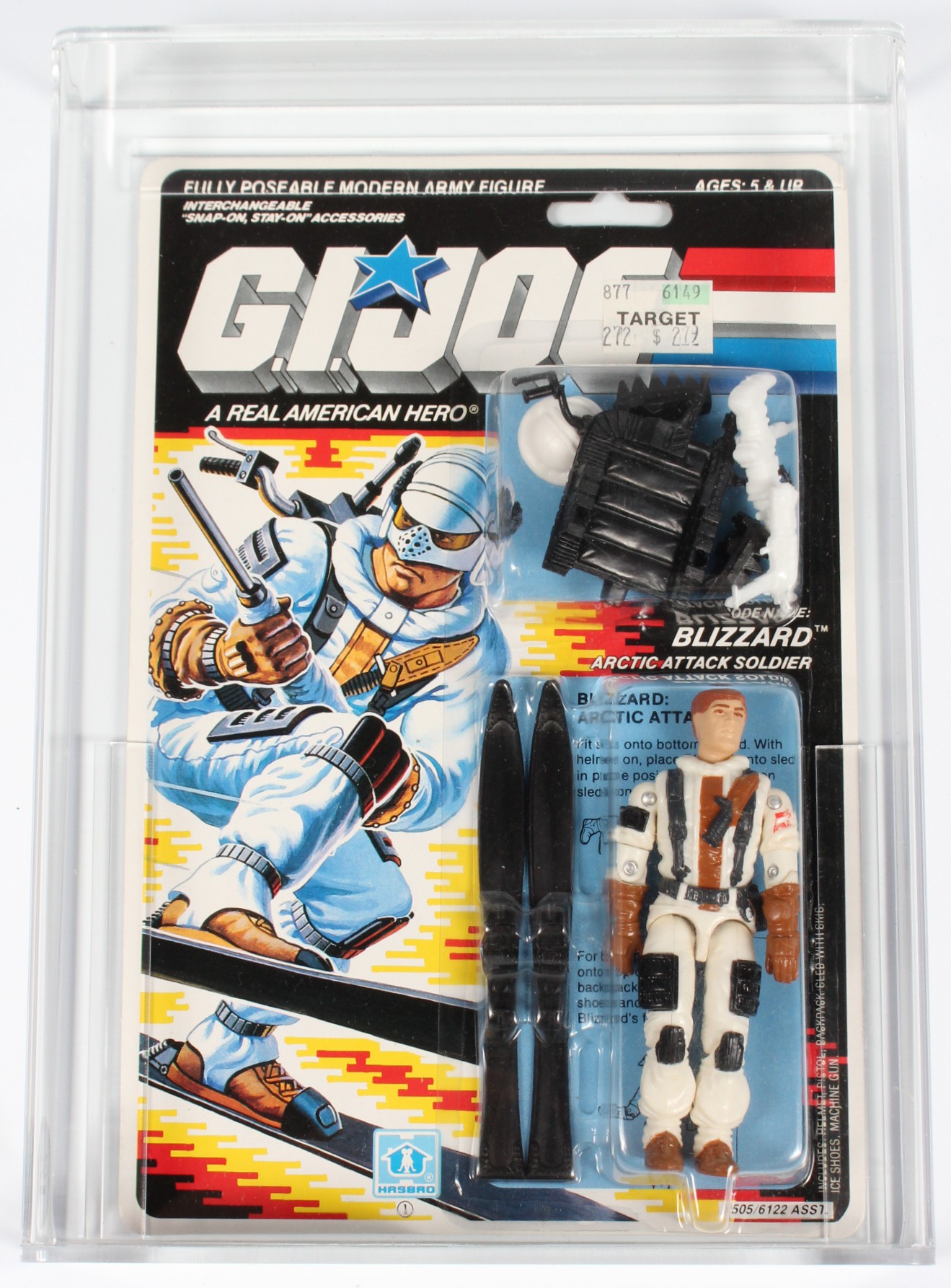 1988 Hasbro G.I. Joe Carded Action Figure - Blizzard
