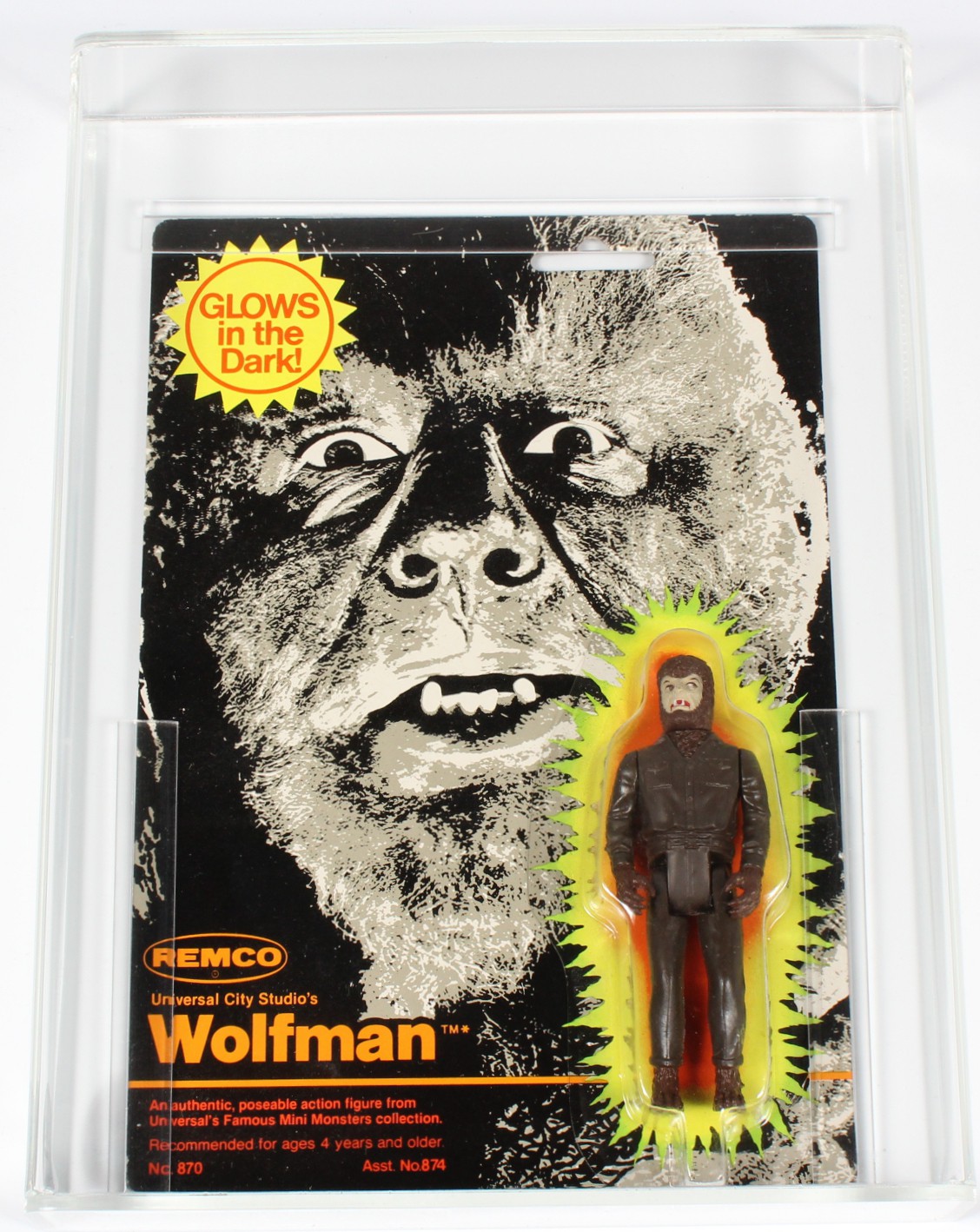 1980 Remco Universal Monsters 3-3/4 Inch Carded Action Figure - Wolfman