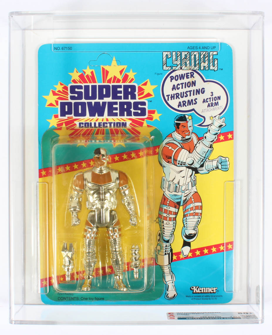1986 Kenner Super Powers Carded Action Figure - Cyborg