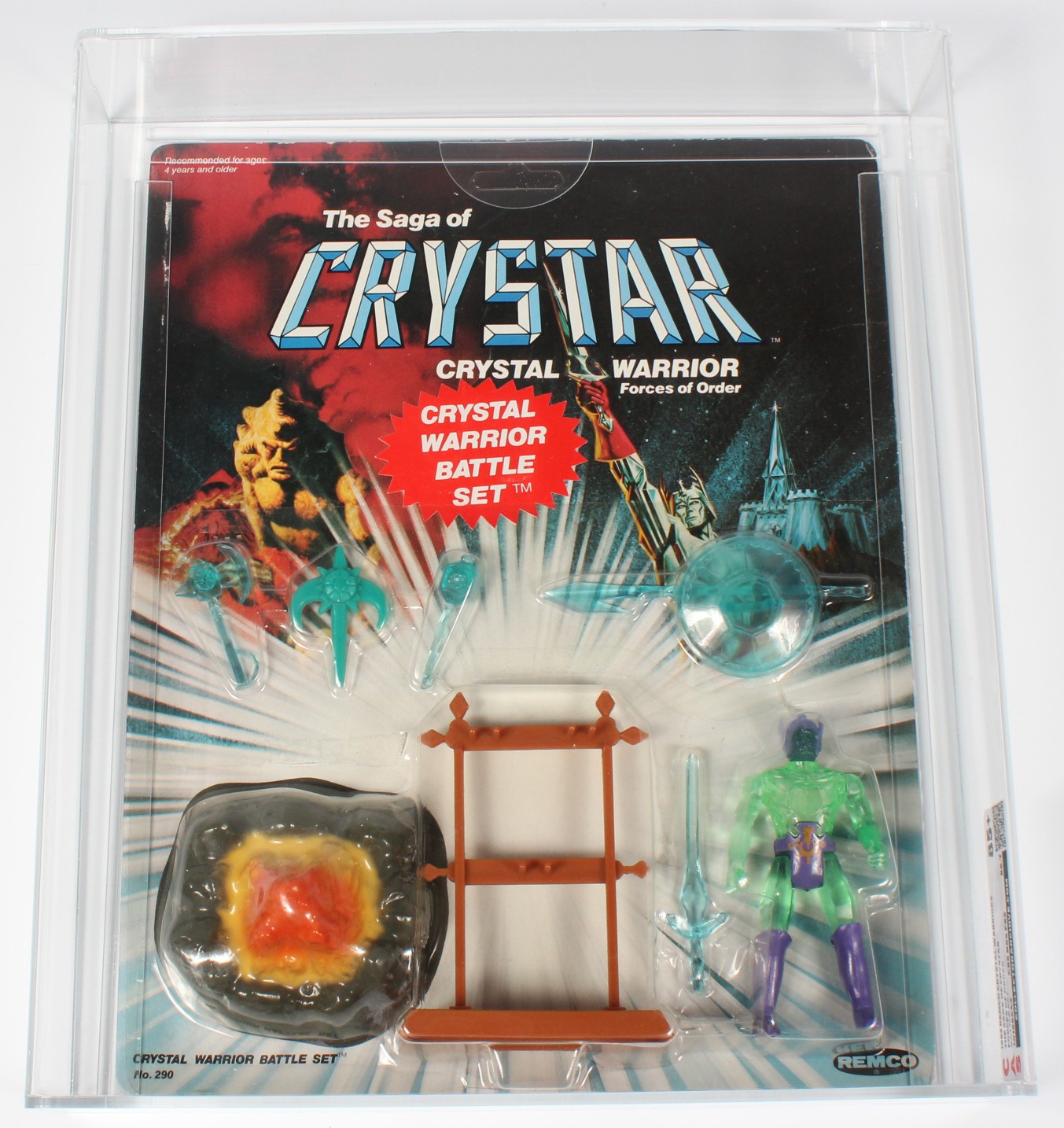 1982 Remco Crystal Warriors Carded Playset - Battle Set